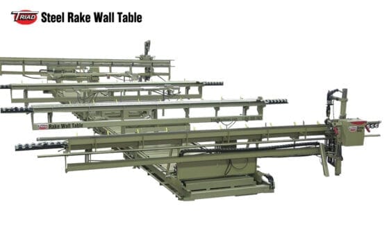 Steel Rake Wall Table - Triad Machines Alda, Nebraska