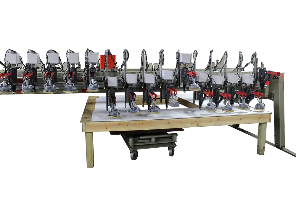 Automated Screw Bridge for Wall Panel Sheathing | Triad Machines
